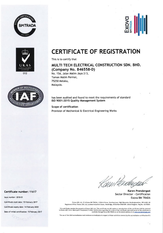 Multi Tech Electrical Construction Sdn Bhd | Electrical Contractor ...